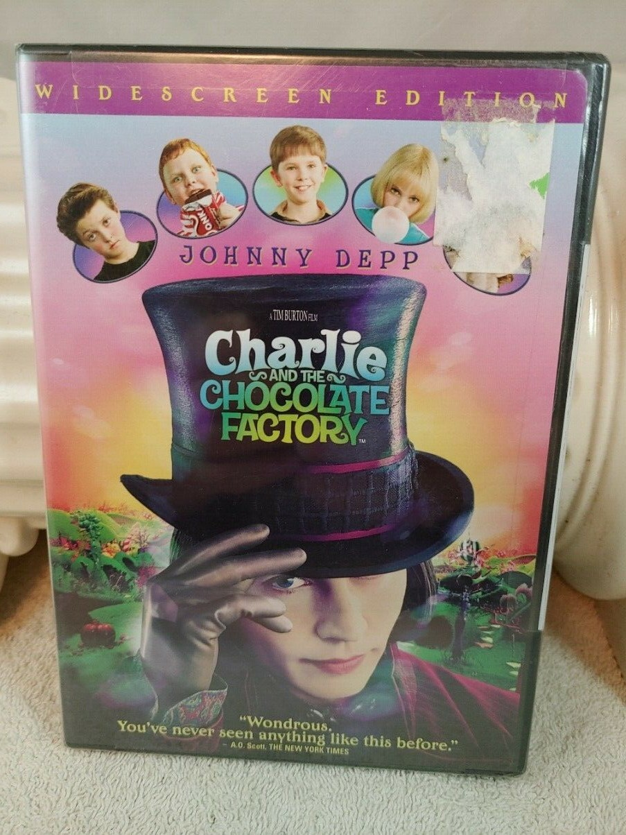 Charlie and the Chocolate Factory (DVD, 2005, Widescreen) Johnny Depp ...