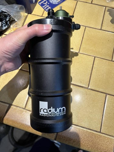 Radium Fuel Surge Tank Integrated FPR for Walbro AEM Ti Automotive Pump 20-0933 | eBay