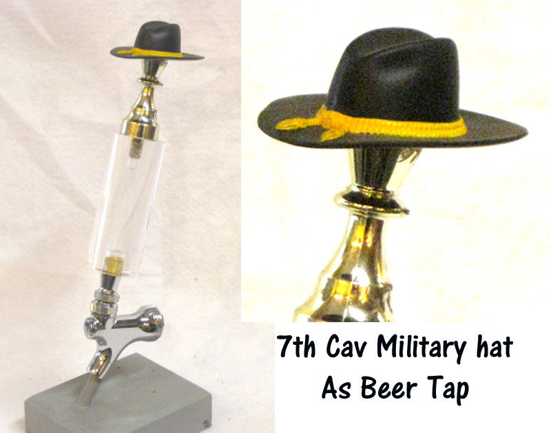 1/6 scale 7th Air Cav hat as beer tap | eBay