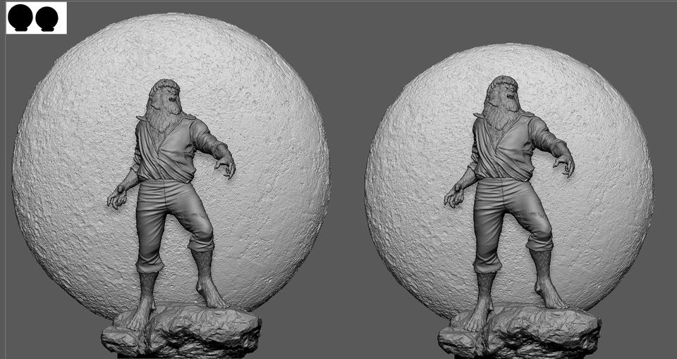 The Wolfman resin scale model kit unpainted 3d print | eBay