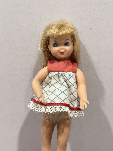 *VINTAGE 1965 TUTTI DOLL With Tutti Labeled Dress/Bloomers TLC See Pics ...