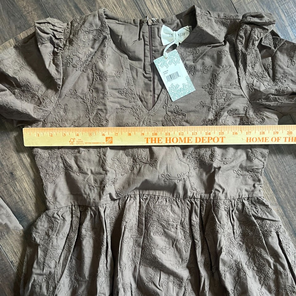 Tuckernuck Hyacinth House Women's Large Brown Textured Becca Bell ...