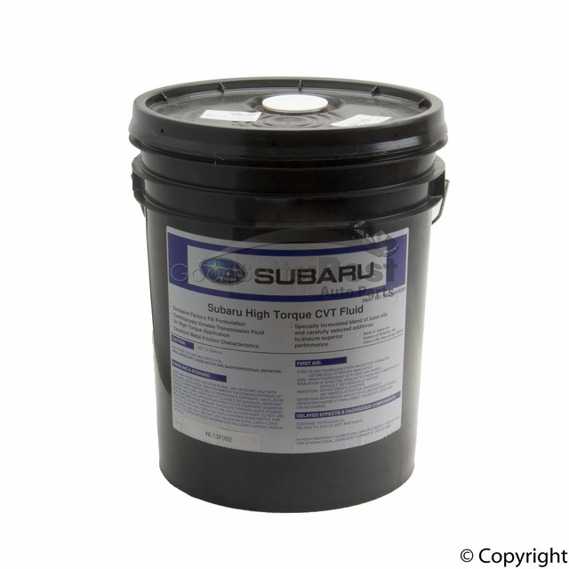 Subaru OEM High Torque CVT Fluid 5 Gallon SOA748V0200 for sale online ...