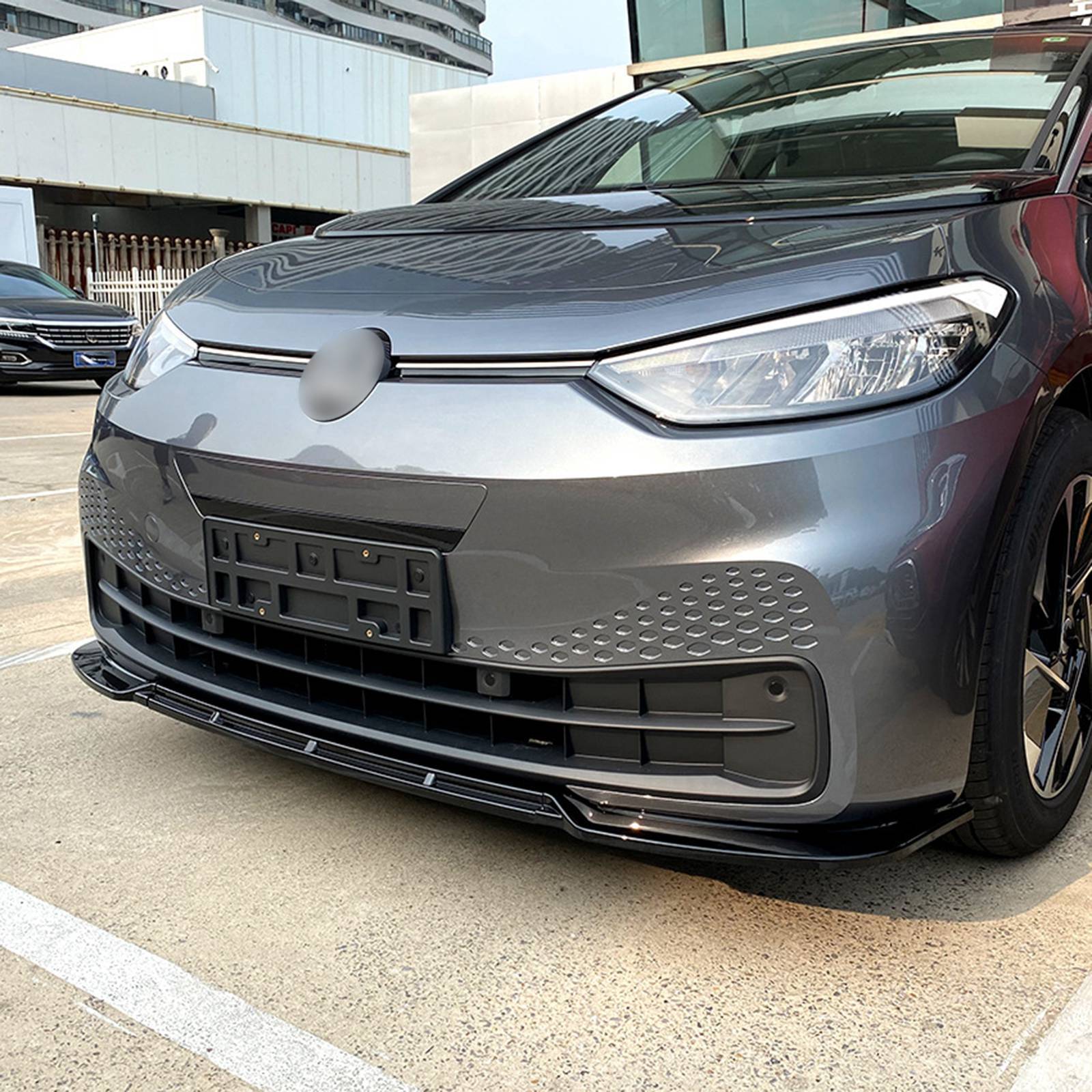 For VW ID.3 2019-2022 A Set Gloss Black Front Spoiler Lip Kit | eBay