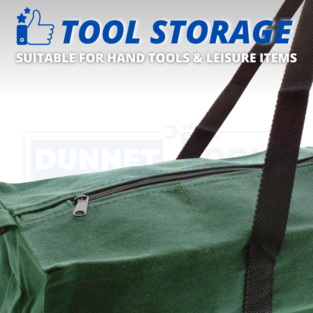 24'' Tool Storage Bag Canvas Zip Garage Holdall Case Heavy Duty Handled ...