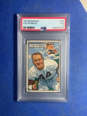 1951 Bowman - Lou Rymkus #38 PSA 3 | eBay