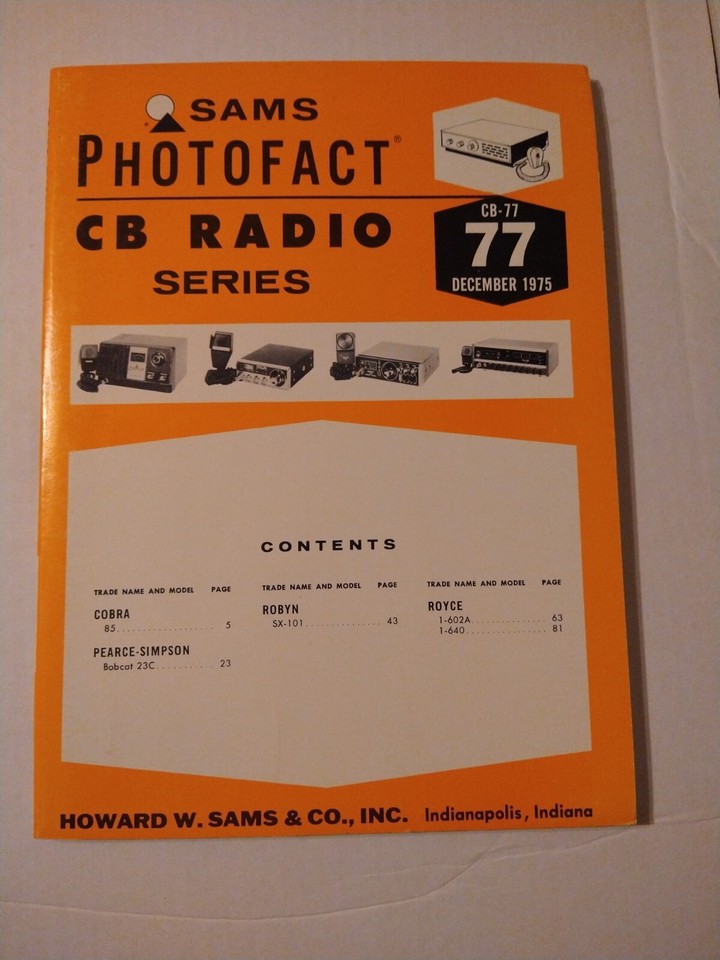 Vintage Lot SAMS Photofact CB Radio Series Manuals 1960 thru 1980. Collectable | eBay