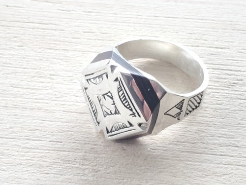 Handmade African Tuareg Ring Ethnic Tribal Jewelry Silver Hippy Gypsy ...