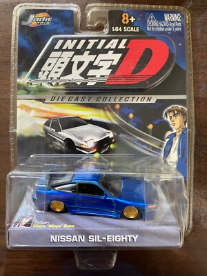 Initial D 1:64 Scale JADA Diecast Nissan Sil-Eighty 2004 Model Drift ...