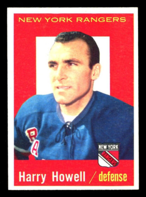 1959-60 TOPPS NHL HOCKEY #20 Harry Howell HOF EX-NM N Y New York ...