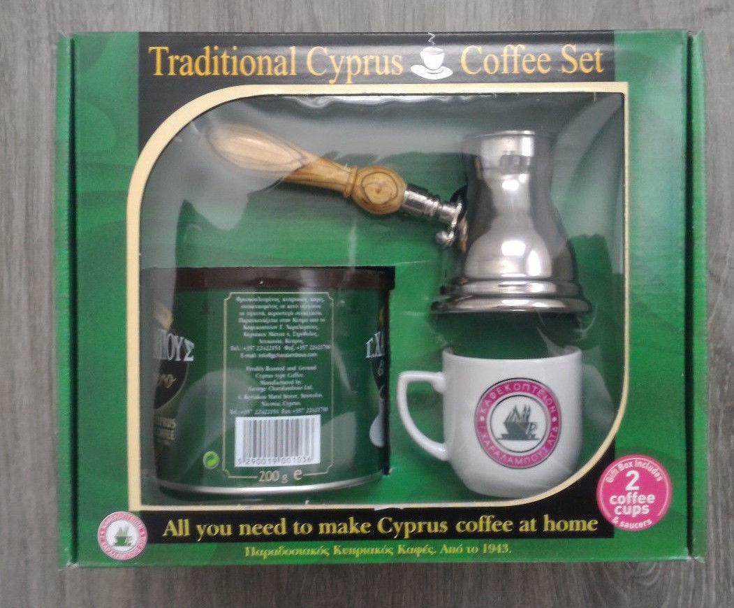 G.CHARALAMBOUS TRADITIONAL CYPRUS COFFEE SET !!SPECIAL CYPRUS COFFEE ...