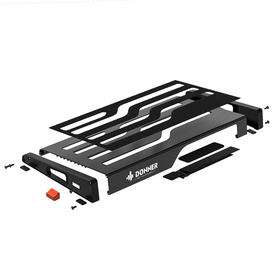 Donner DB-S300 Aluminium Alloy 22" x 13" Effects Pedal Board Pedalboard ...