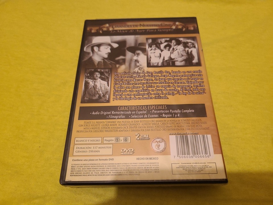 CANAIMA- Pelicula Mexicana- Jorge Negrete- Año 1945 - Dvd | eBay