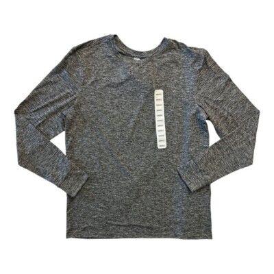 Members Mark Mens Soft Favorite Soft Long Sleeve Lounge Tee GREY SMALL ...