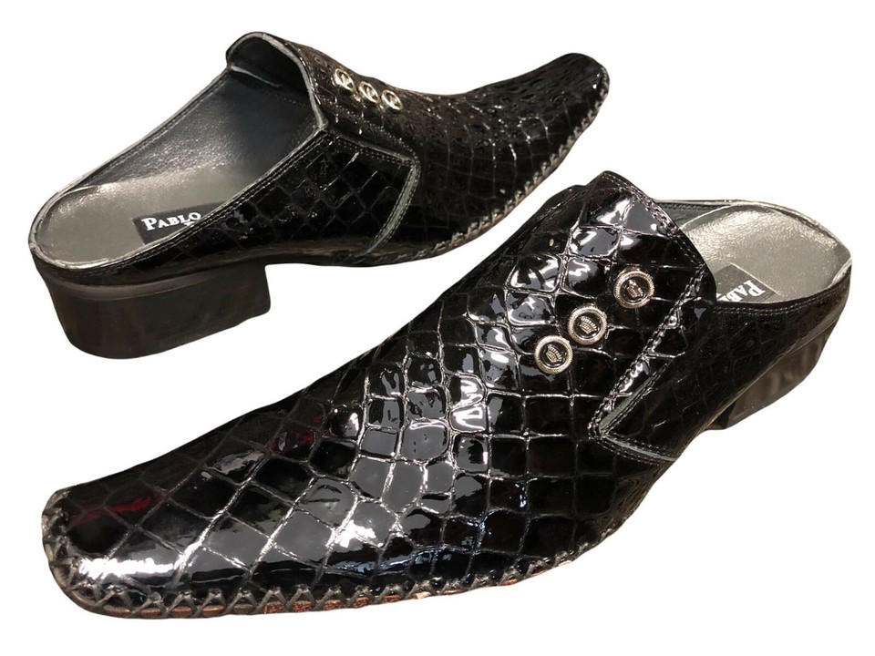 Pablo Picasso Top Italian Designer Crocodile Slippers Open Heel ...
