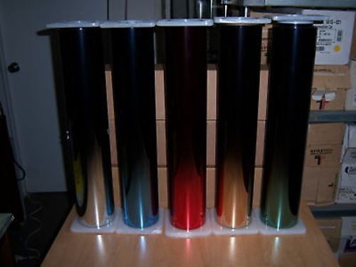 CHROME fader film reflective 35% SILVER TO BLACK window tint 30" by ...