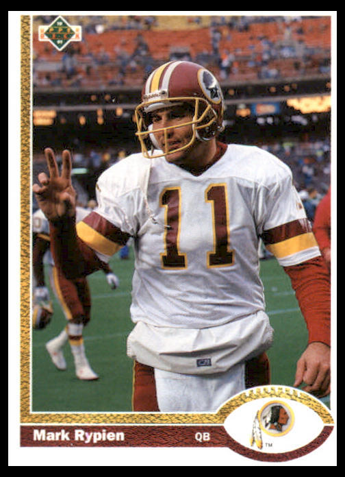 1991 Upper Deck #280 Mark Rypien Washington Redskins Football Card | eBay