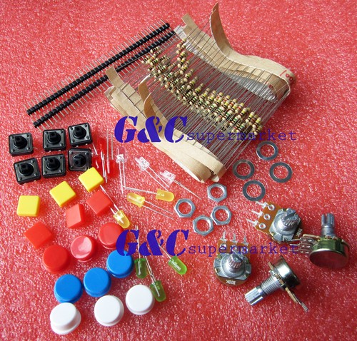 Electronic Parts Pack KIT for ARDUINO component Resistors Switch Button ...