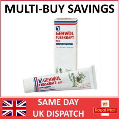 Gehwol Fusskraft Red Foot Cream (All Sizes) | Dry Rough Skin | Warming ...