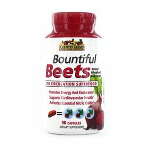 Country Farms Bountiful Beets Capsules, 90 CT, Circulation Superfood ...
