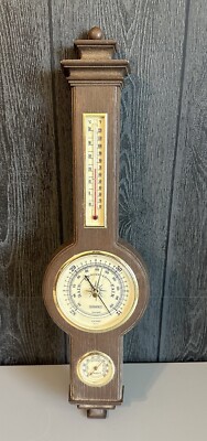 Vtg Springfield Instruments Barometer Thermometer Humidity Weather ...