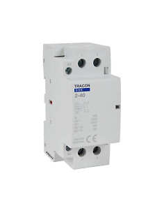 Contacteur modulaire 40A 2Pôles ouvert 230Vac - Tracon | eBay