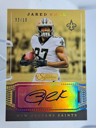 2019 Panini Chronicles - Signature Series Gold #SS55 Jared Cook /10 (AU ...