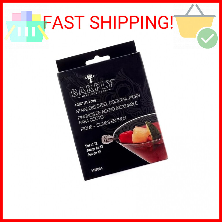 Barfly Cocktail Picks, Skull Top, Stainless | eBay