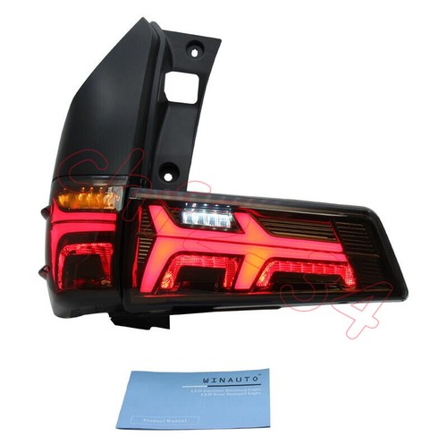 Fit For Toyota Innova 12-2020 Smoked LED Tail Lights Rear Brake Stop ...
