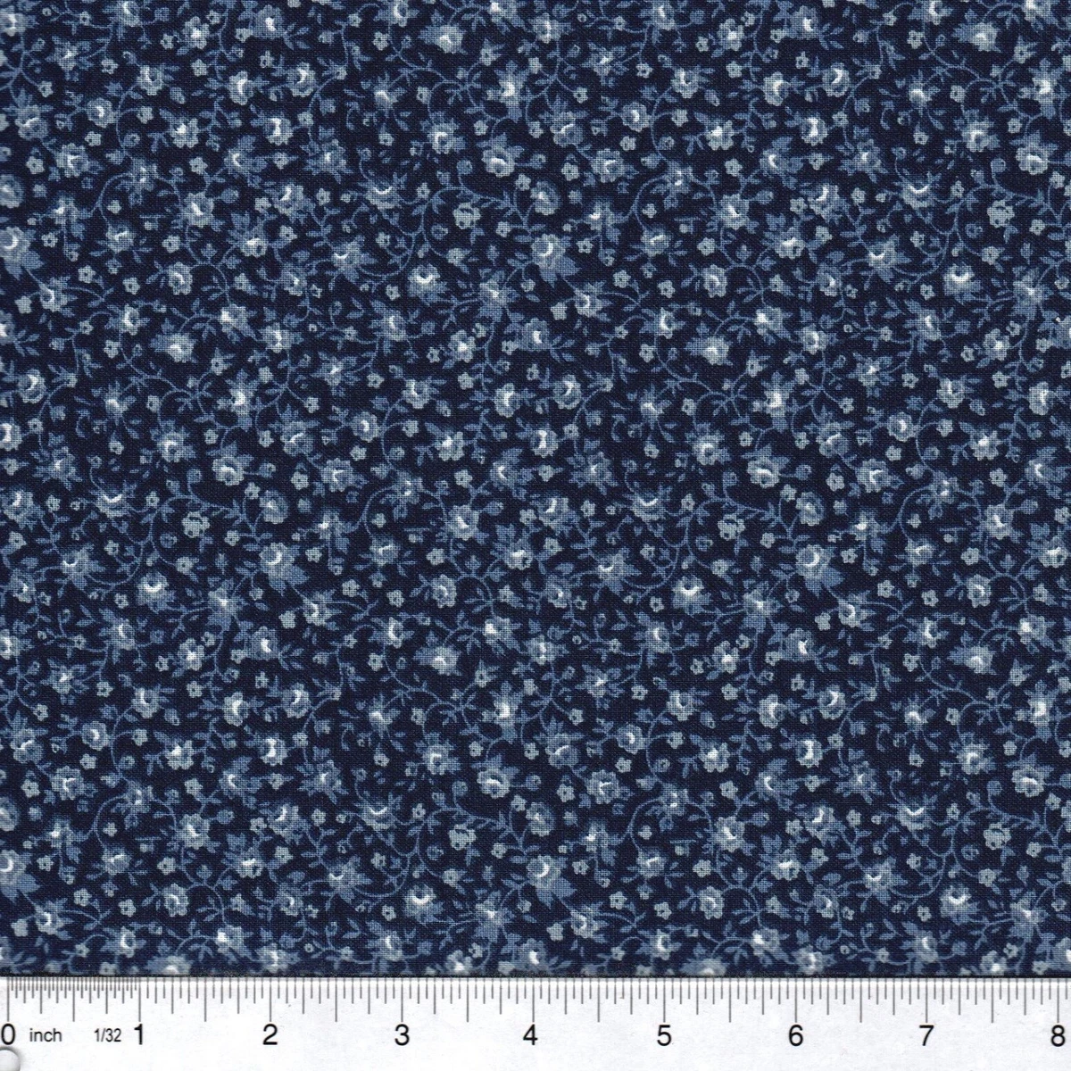 Blue Calico Fabric