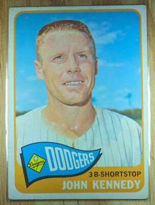1965 John Kennedy Topps #119 Los Angeles Dodgers MLB Baseball Card | eBay