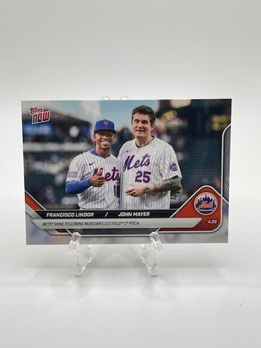 2025 Topps NOW MLB #FLJM FRANCISCO LINDOR JOHN MAYER New York Mets - IN STOCK | eBay