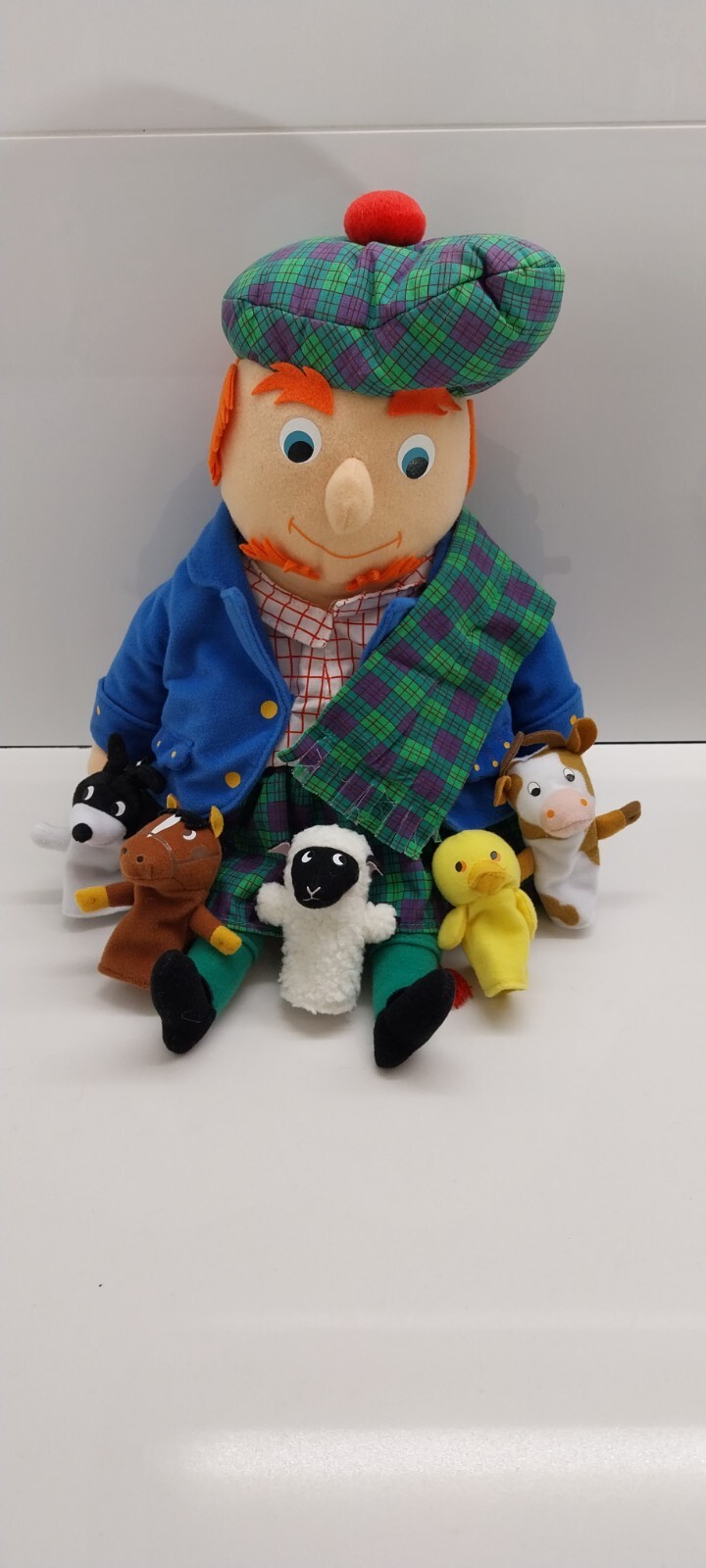 Old Macdonald Farmer and 5 finger farm animal puppets 3+Age | eBay ...