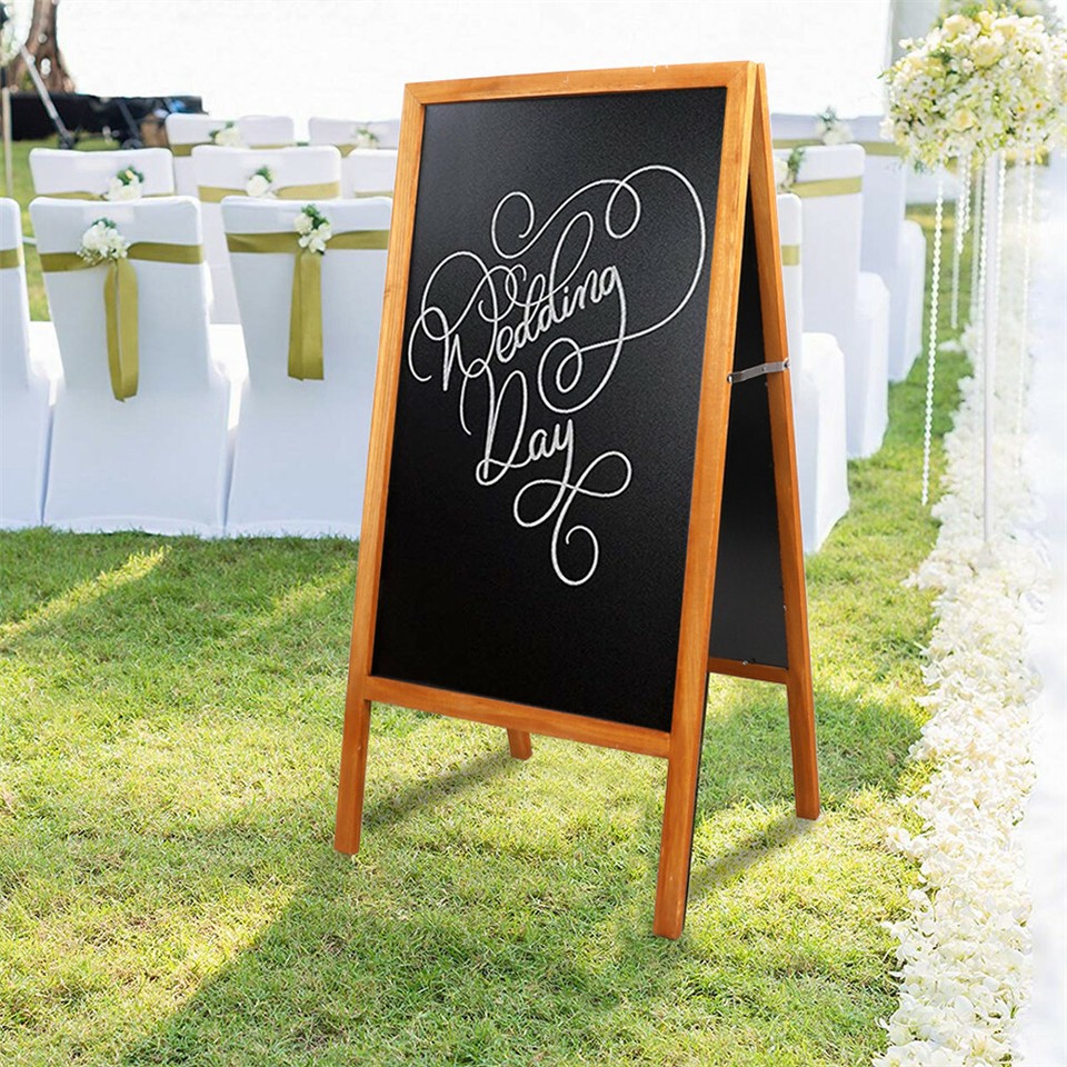 Magnetic Chalkboad Dual Side Sidewalk A Frame Sign Message Board ...