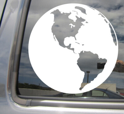 Planet Earth - Car Truck Bumper Vinyl Decal Sticker 10196 | eBay