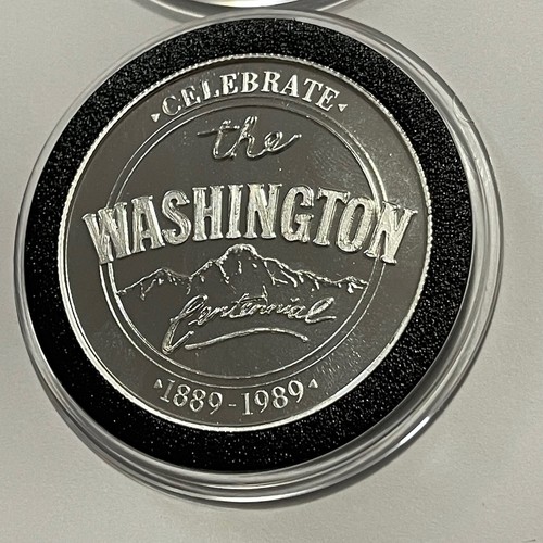 George Washington State Centennial Coin 1 Troy Oz .999 Fine Silver ...