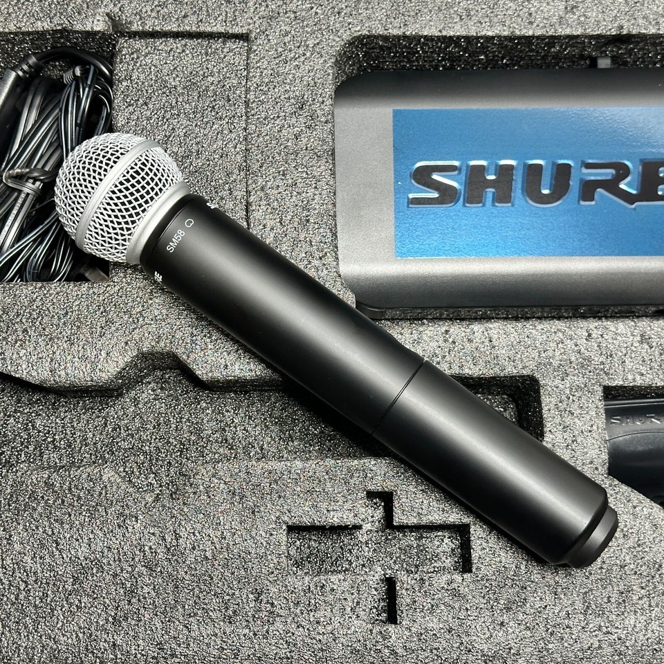 Shure BLX24/SM58 Wireless System Cordless Handheld Vocal Microphone H11 ...
