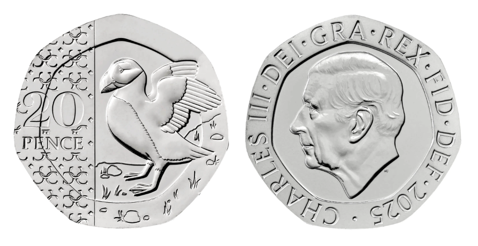 2016 - 2025 20p Coin Twenty Pence Royal Shield + Puffin Brilliant ...