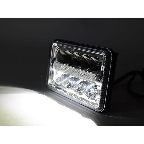 4X6" LED HID Light Bulbs Crystal Clear Sealed Beam Headlamp Headlight ...
