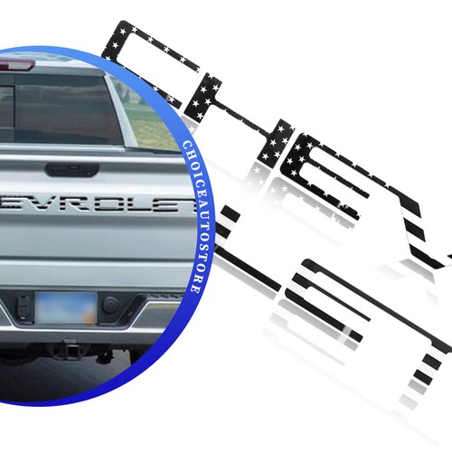 2019-2025 Rear Tailgate Insert Letters For Silverado 1500 2500HD ...