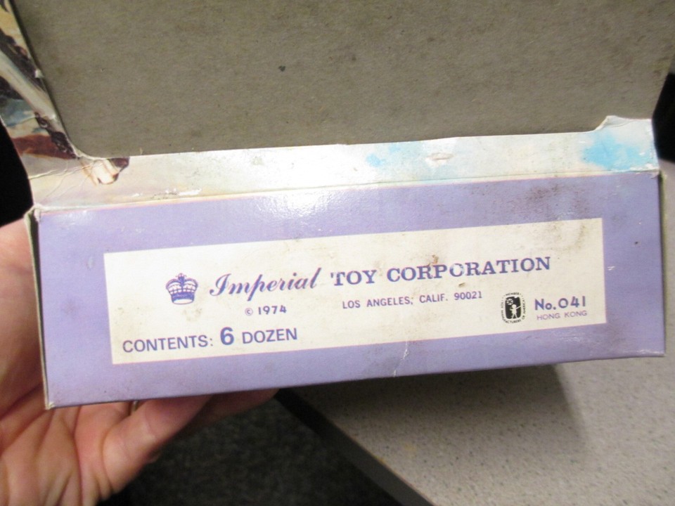 WATER SQUIGGLE 1974 Imperial toy store display box gumball snake ...