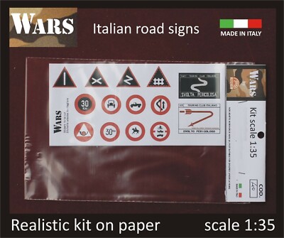 Wars 40-35 Set 14 War Diorama Ww2 Italian Road Signs 1:35 | eBay UK