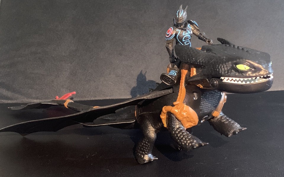 How to Train Your Dragon Ex-Large Fire Breather Toothless Night Fury ...
