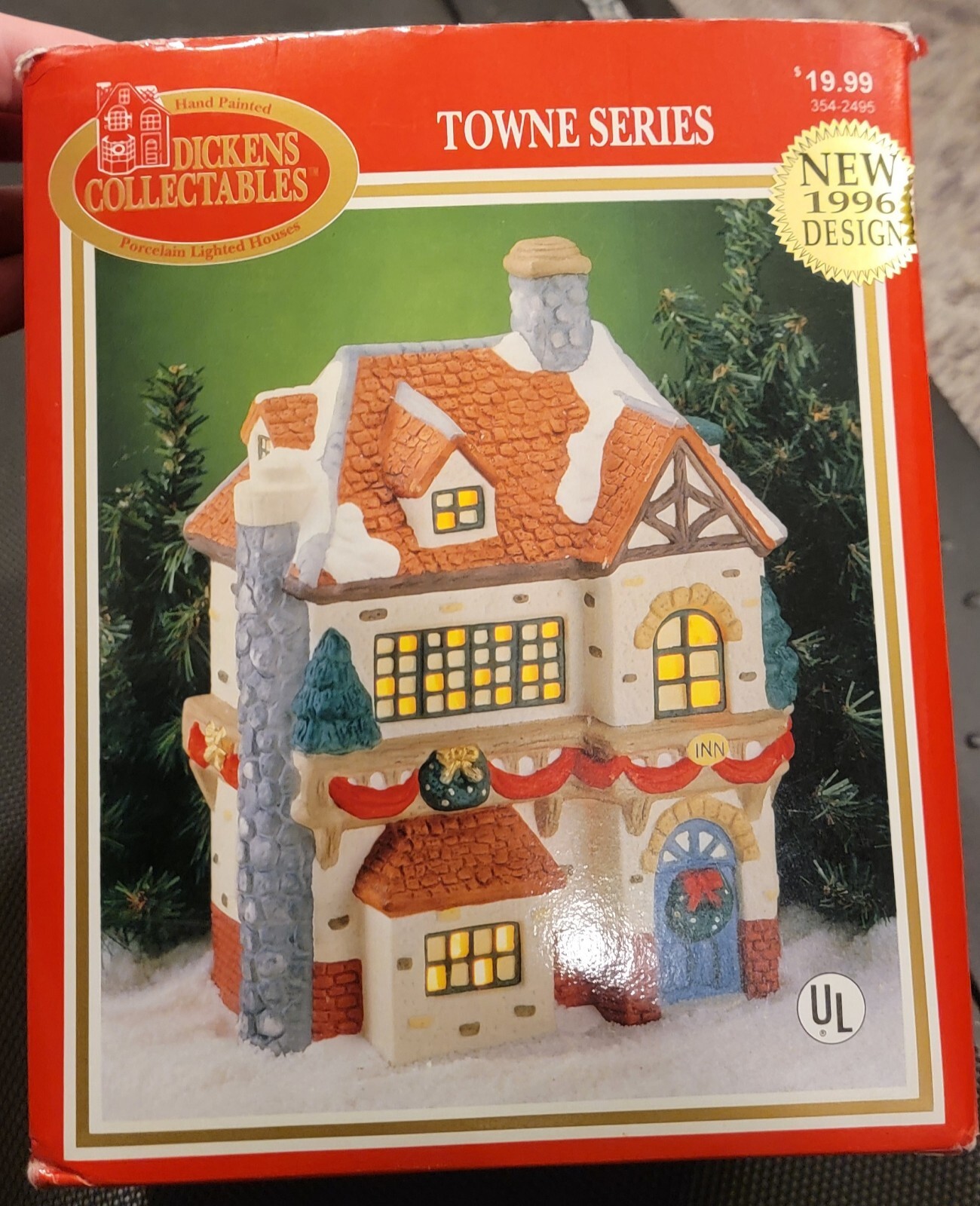 Dickens Collectables Towne Series Lighted Inn Porcelain House 1996 w ...