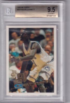 1995-96 Topps #237 Kevin Garnett Timberwolves BGS 9.5 Gem Mint RC ...