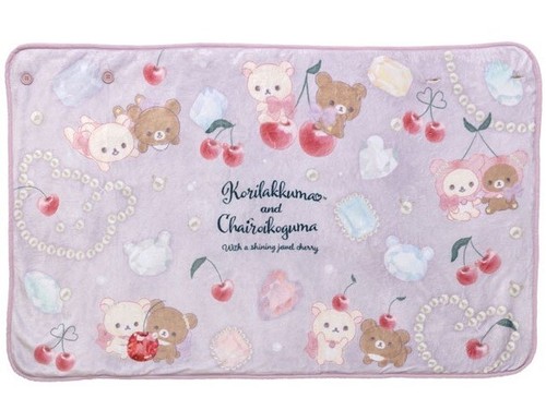 San-X Rilakkuma Kori-Kogu Jewel Cherry Lap Blanket Korilakkuma ...