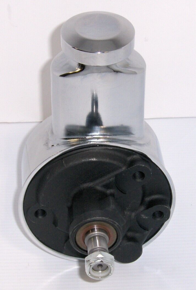 Chrome Chevy GM Saginaw Tear Drop Style Keyway Shaft Power Steering ...