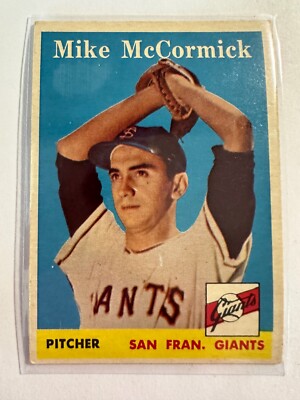 K74,690 - 1958 Topps #37 Mike McCormick RC | eBay