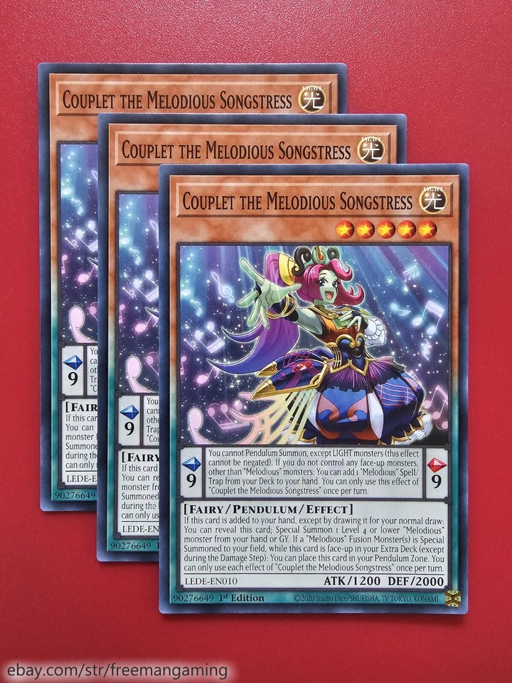 Yugioh Melodious Deck Core Set 15 card LEDE Concerto Etoile Bacha Couplet Fusion | eBay