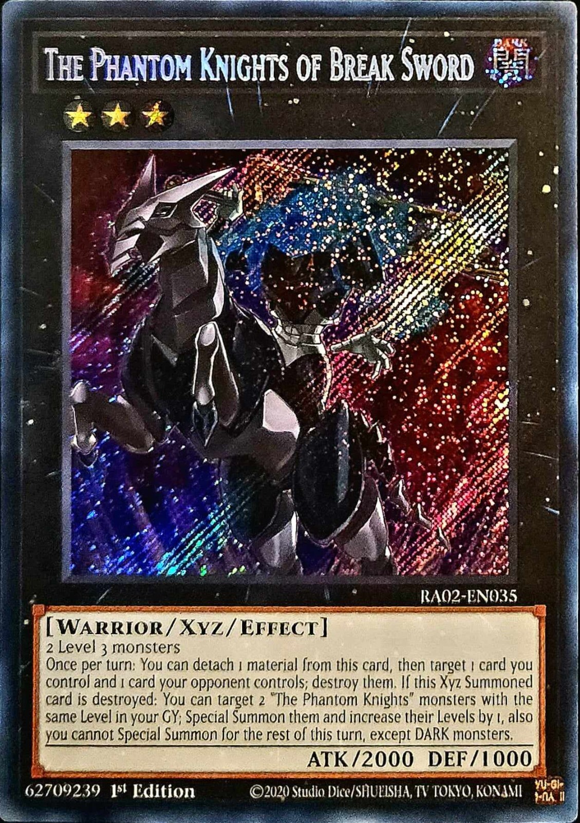 The Phantom Knights of Break Sword RA02-EN035 (Secret Rare) | eBay